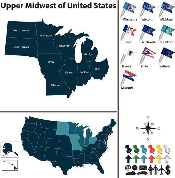 美国中西部 - 快懂百科